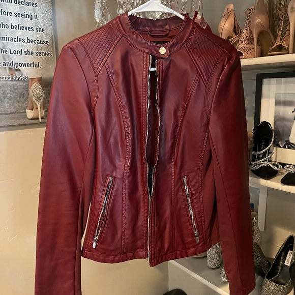 Express | Jackets & Coats | Maroon Bomber Jacket | Poshmark